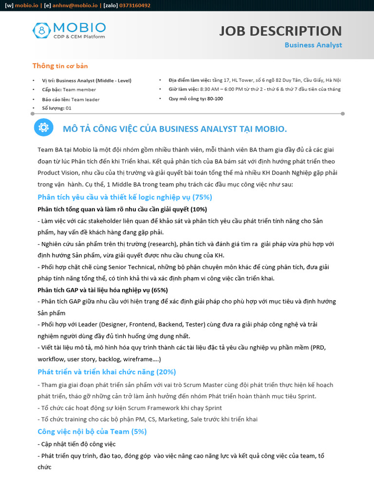 Jd Business Analyst Middle Pdf