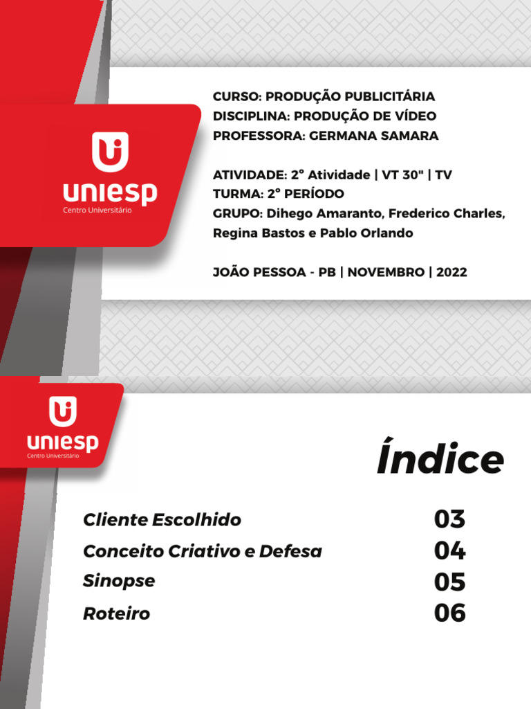 Atividade Complementar 2 - Video 30s | PDF