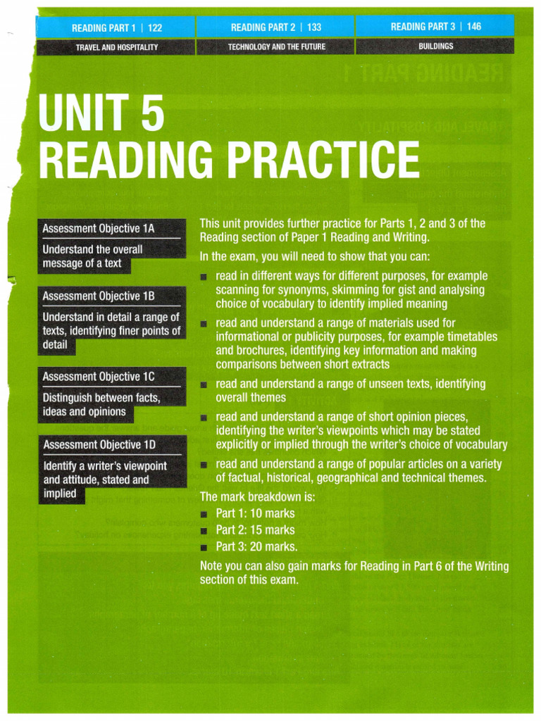 SB U5-Reading Practice P122-159 | PDF