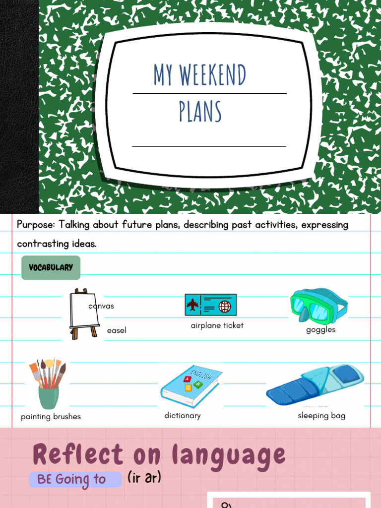 2nd Grade - My Weekend Plans Junio | PDF