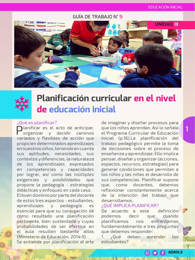 Guia 9 Educacion Inicial Pdf Aprendizaje Enseñando