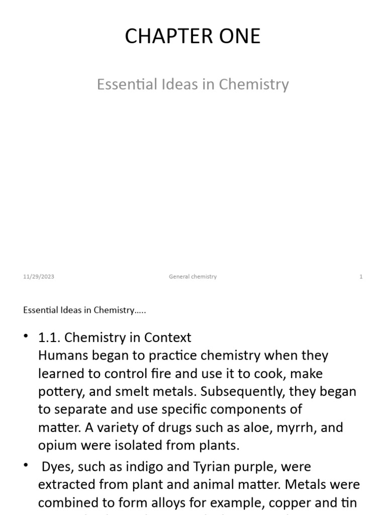 General Chemistry Chapter-1 | PDF | Significant Figures | Chemical ...