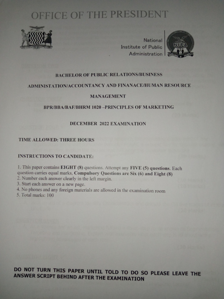 Principles of Marketing Dec22 | PDF