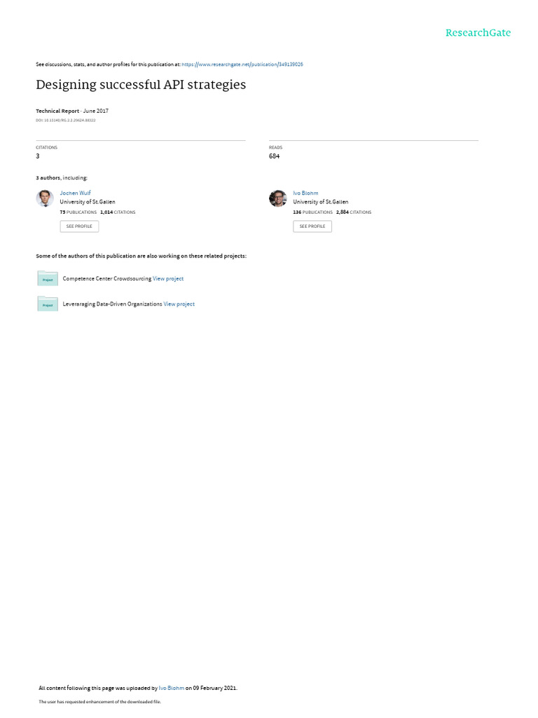 Designing Successful API Strategies | PDF | Innovation | Mobile App