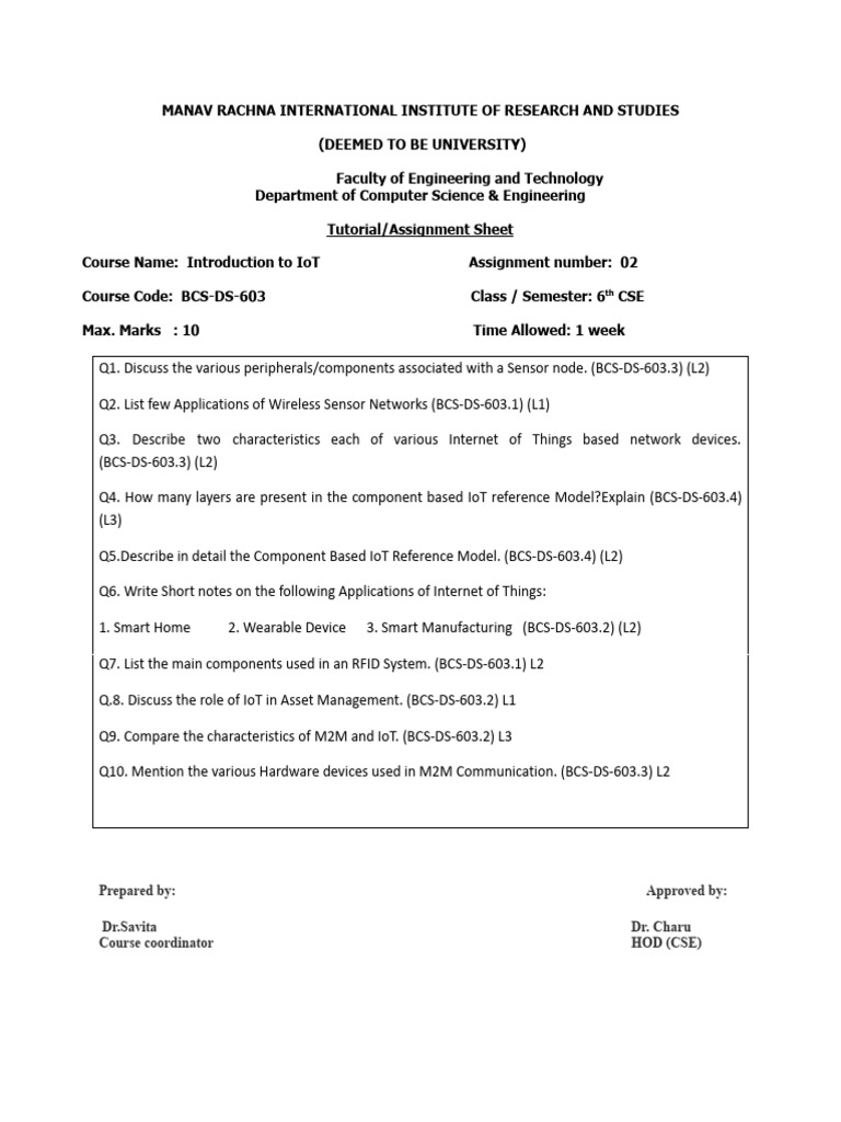 Assignment 2 IoT | PDF