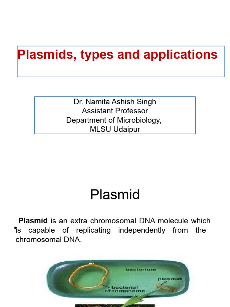 Plasmids | PDF | Plasmid | Bacteria