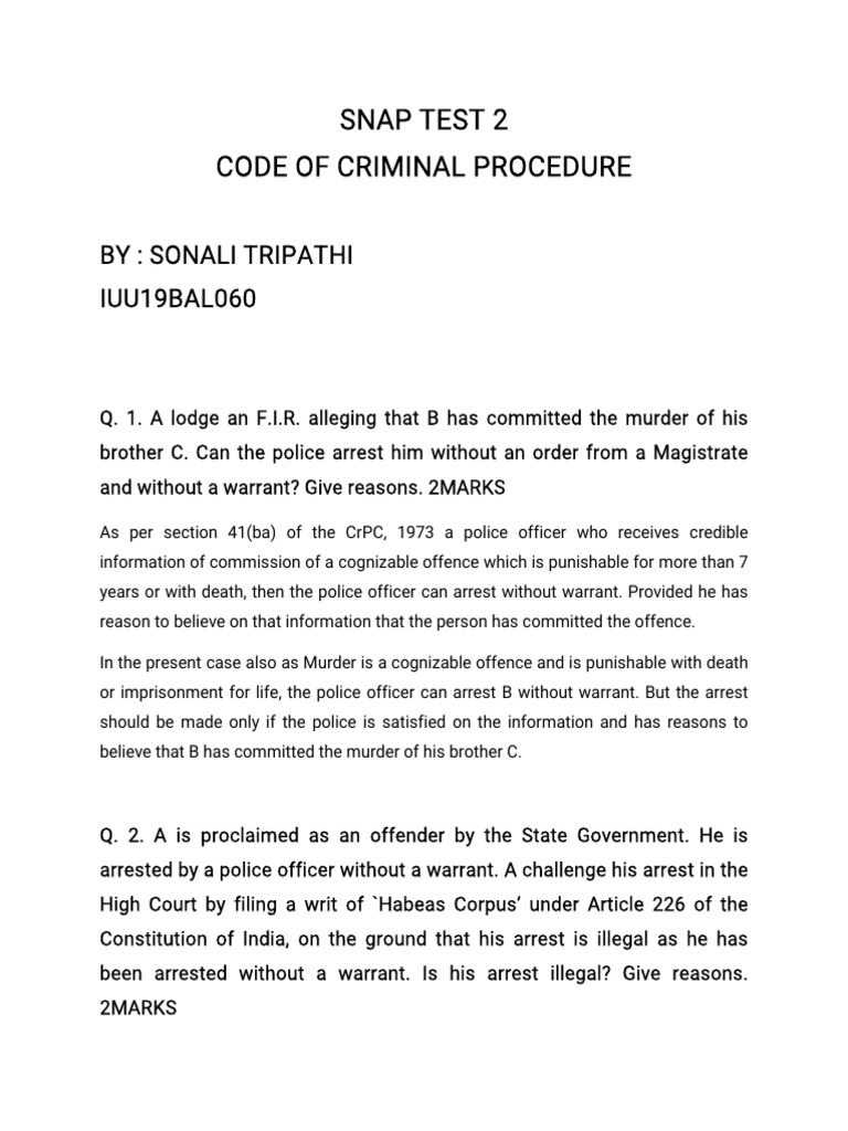 CRPC Snap 2 Sonali | PDF