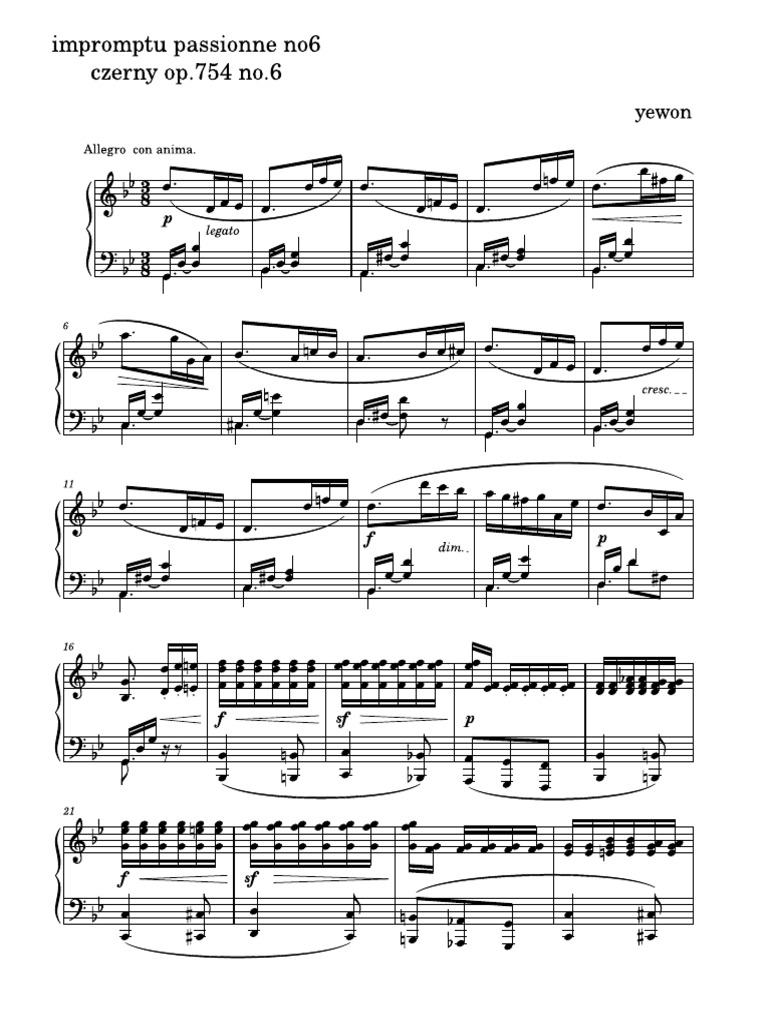 Czerny Op754no6 | PDF