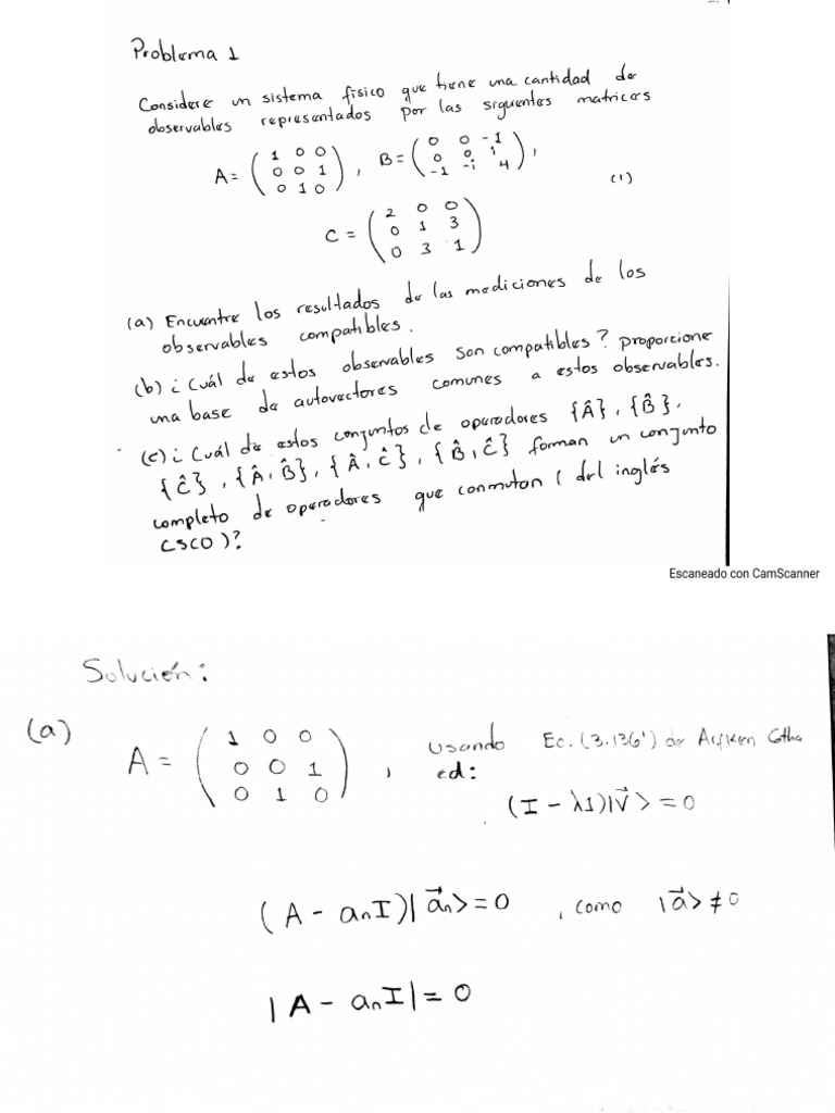 Exercise 3.20 and 4.3 Zettili | PDF