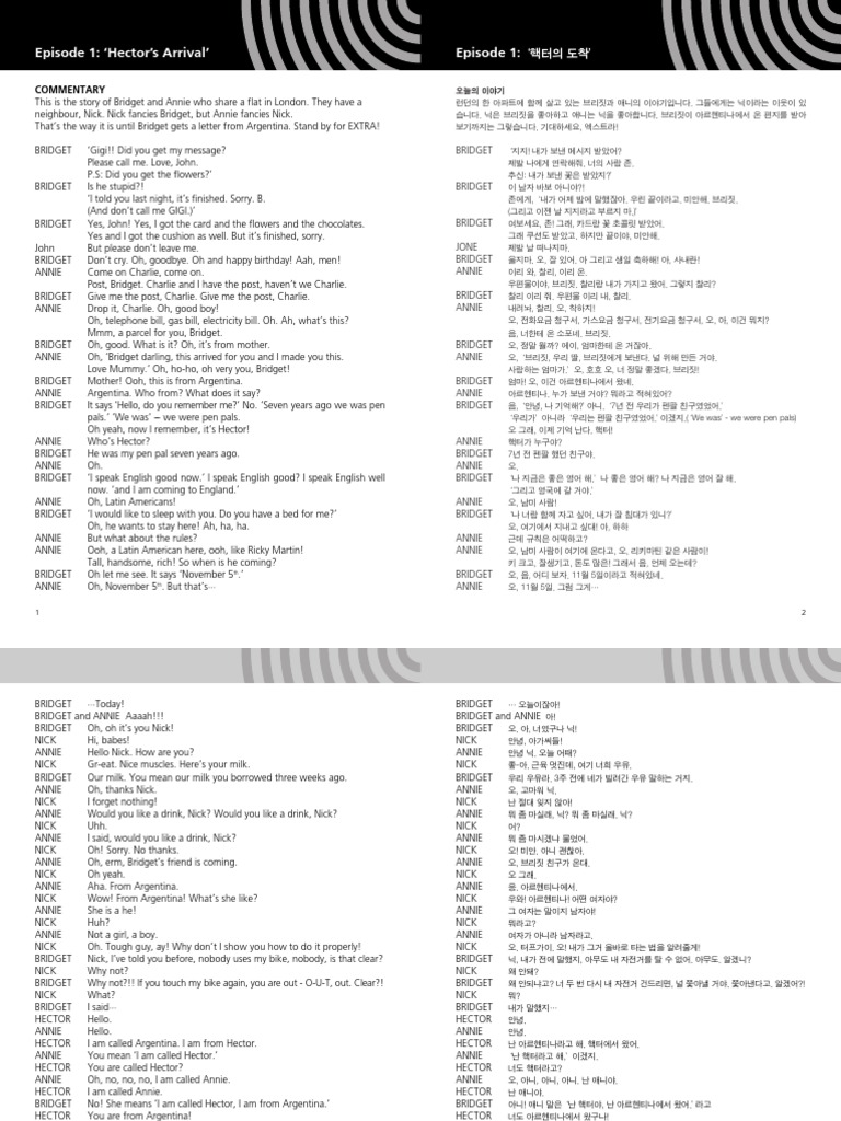 Extra English Transcripts Episodes 1 - 15 | PDF