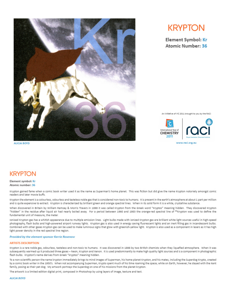 Krypton and Superman | PDF | Sets Of Chemical Elements | Atmosphere