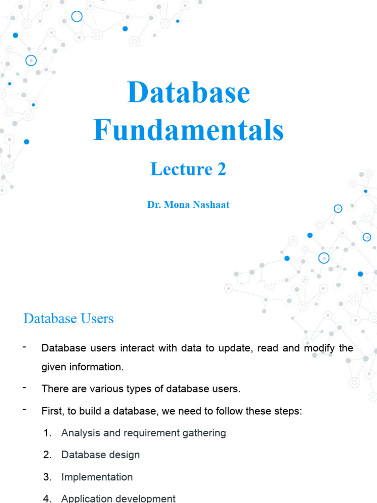 2 - Database Users and Models | PDF | Databases | Conceptual Model