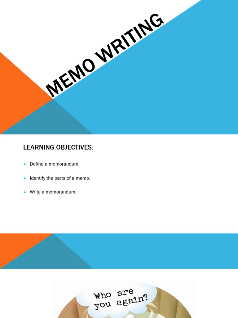 Memo Writing | Download Free PDF | Memorandum | Human Communication