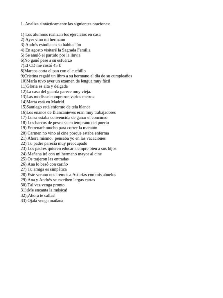 Ejercicio Complementos 2. | PDF