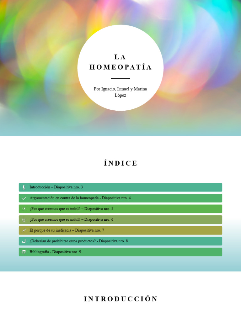 La Homeopatía | PDF | Homeopatía | Medicamentos con receta