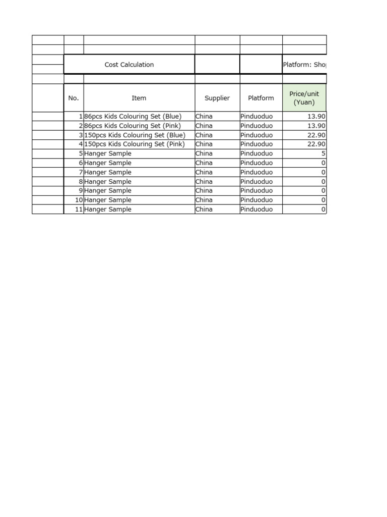 Cost Calculation and Monitoring - 32kIQ | PDF | Economics | Pricing