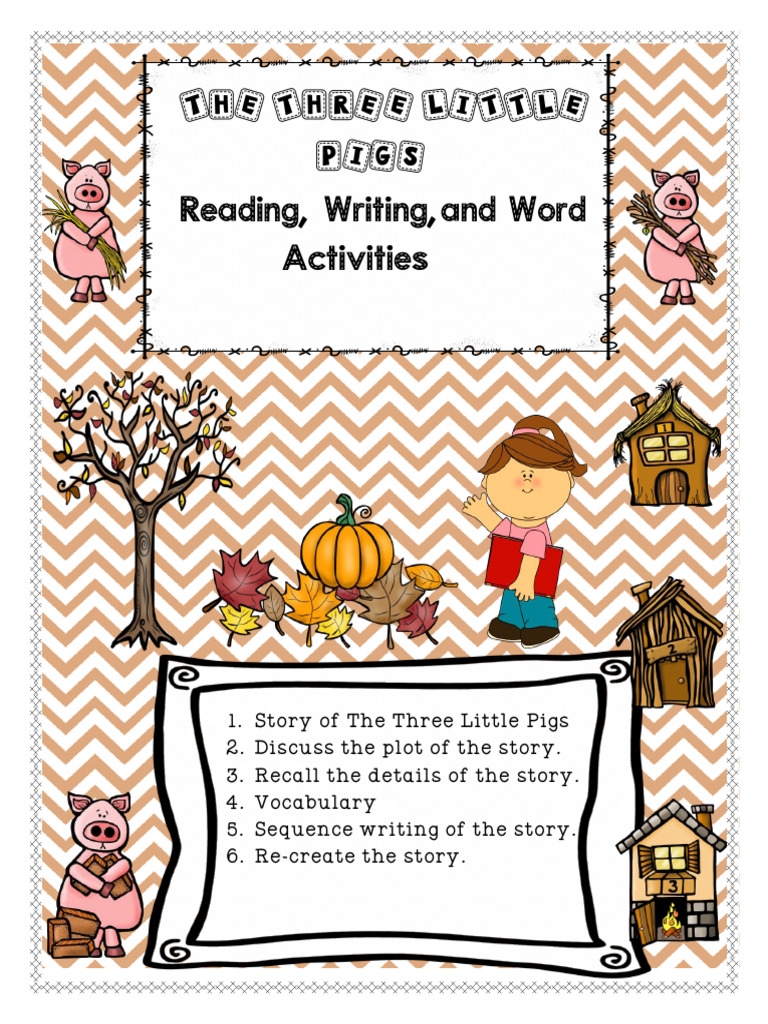 Three Little Pigs Story Activities | PDF | Origami