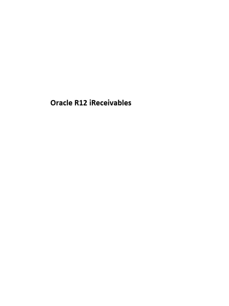 Oracle iReceivables User Guide | PDF | Payment Card Industry Data ...