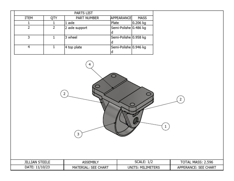 Wheel Assembly Diagram
