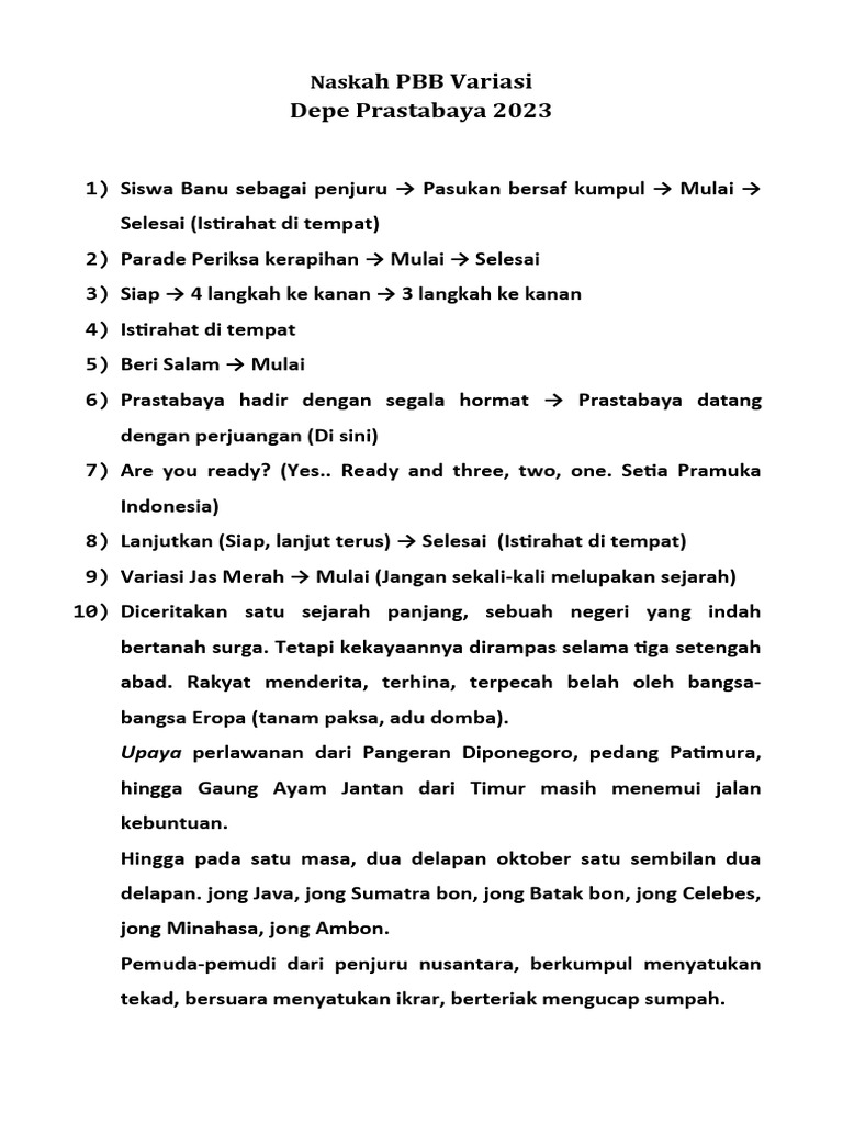 Teks PBB Variasi | PDF