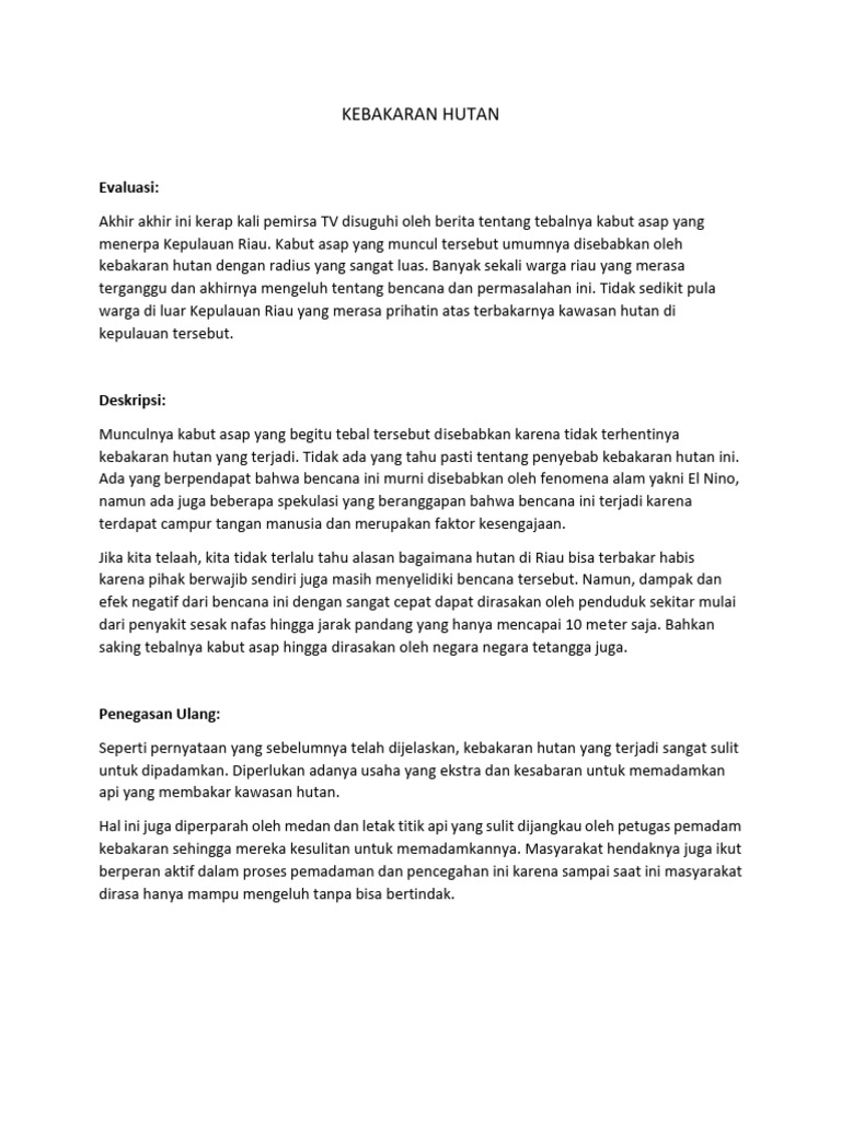 Contoh Teks Tanggapan | PDF
