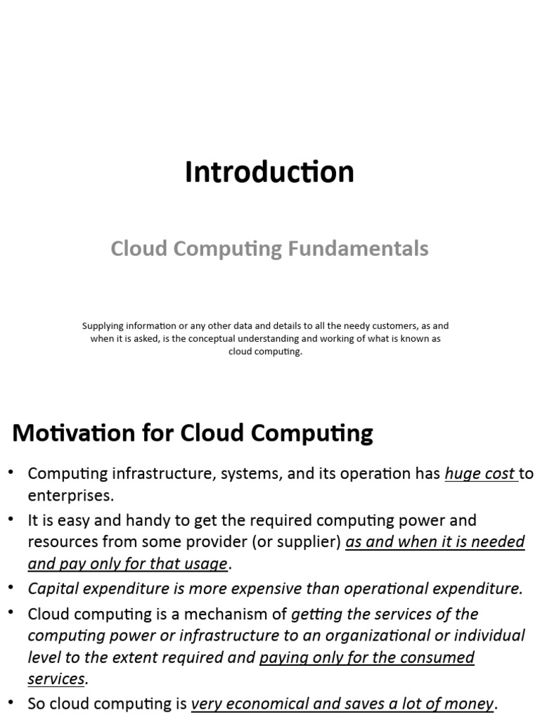 05 - Ch1 Cloud Computing - Intro2 Updated | PDF | Cloud Computing | Software As A Service