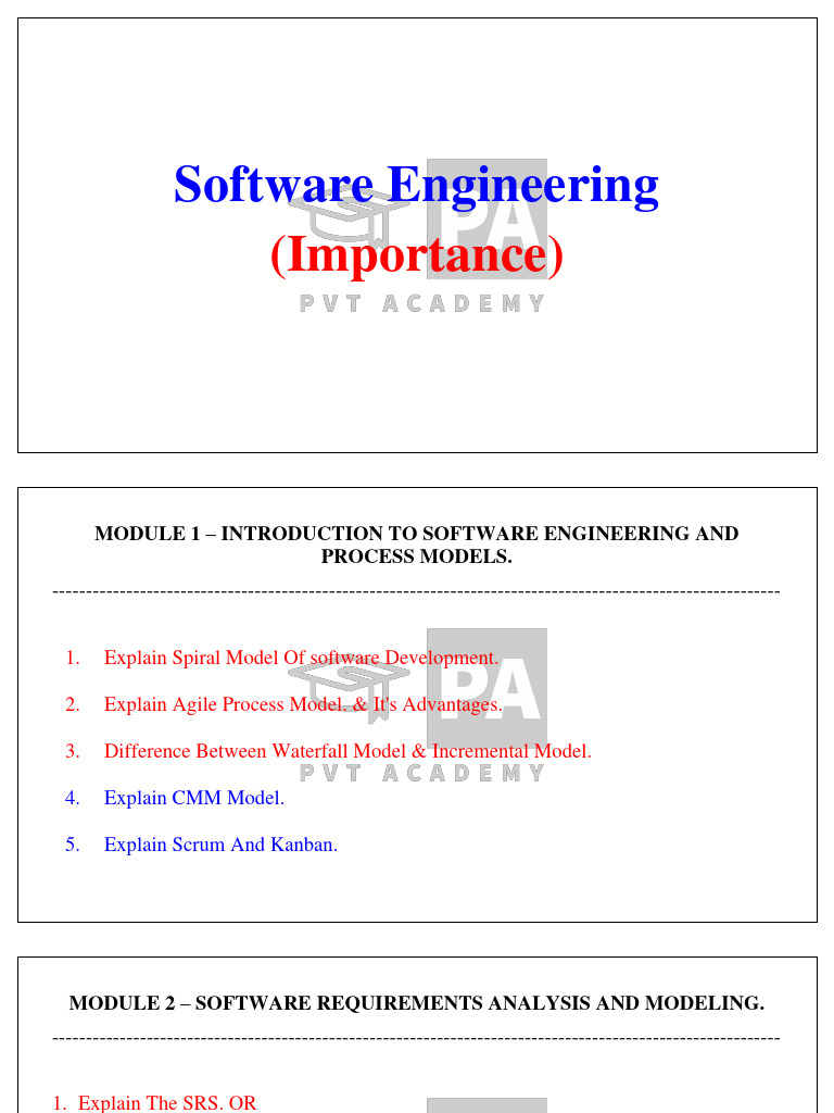 Software Engineering Imp Pdf Software Testing Software 7859