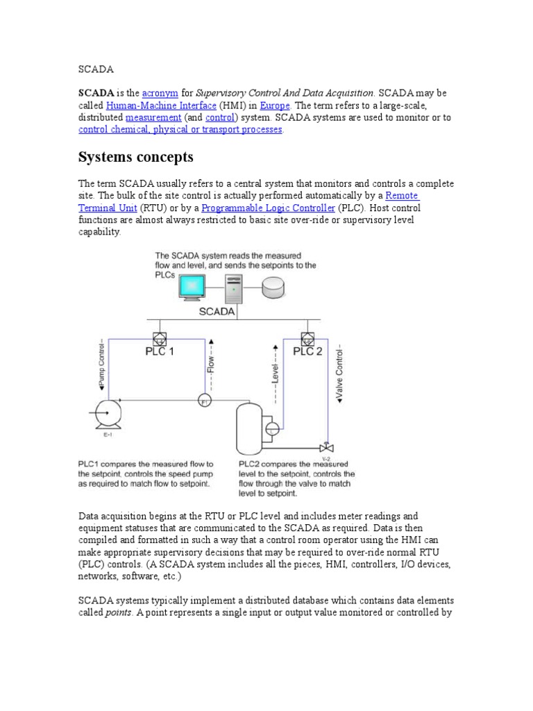 SCADA | PDF | Scada | Programmable Logic Controller SCADA | PDF | Scada | Programmable Logic Controller