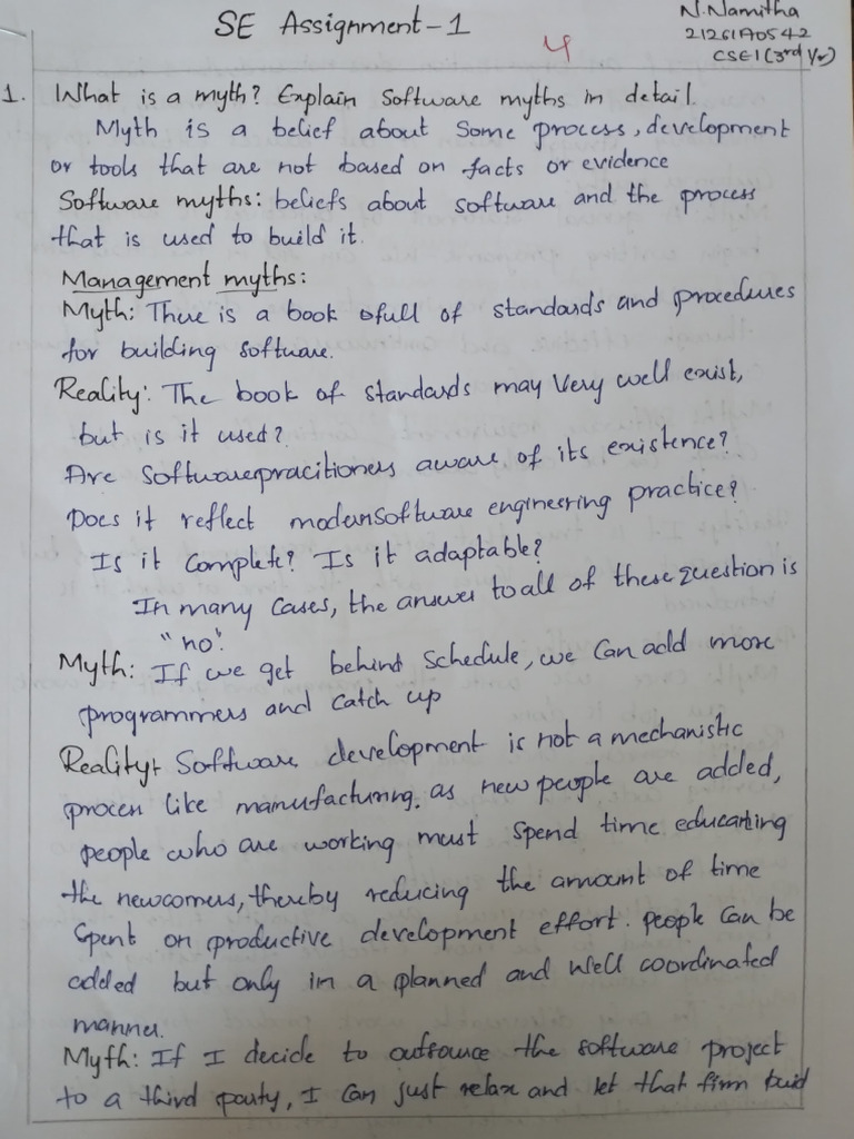 542 SE Assignment | PDF