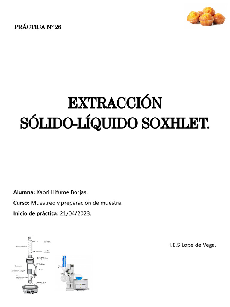 Practica de Extracción Sólido - Líquido | PDF | Química | Ciencias fisicas