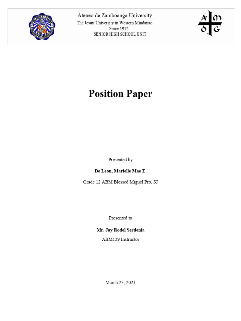 Position-Paper 2 | PDF | Gender Pay Gap | Employment