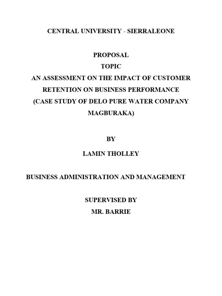 PROPOSAL | PDF | Marketing | Employee Retention