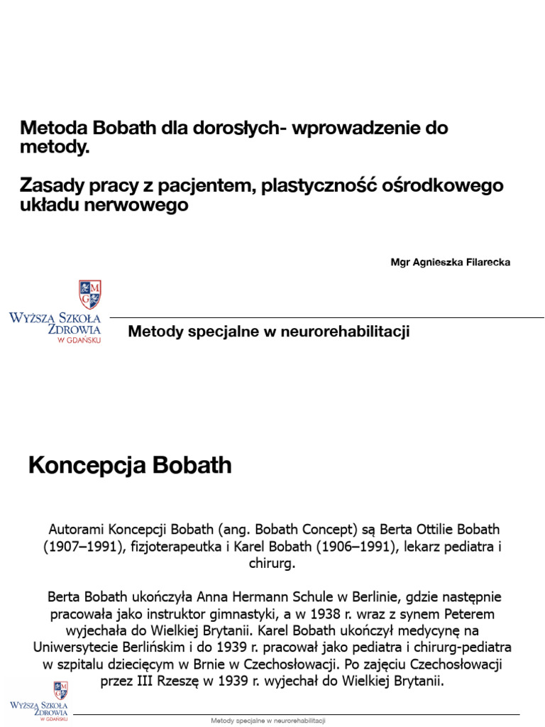 Metoda Bobath | PDF