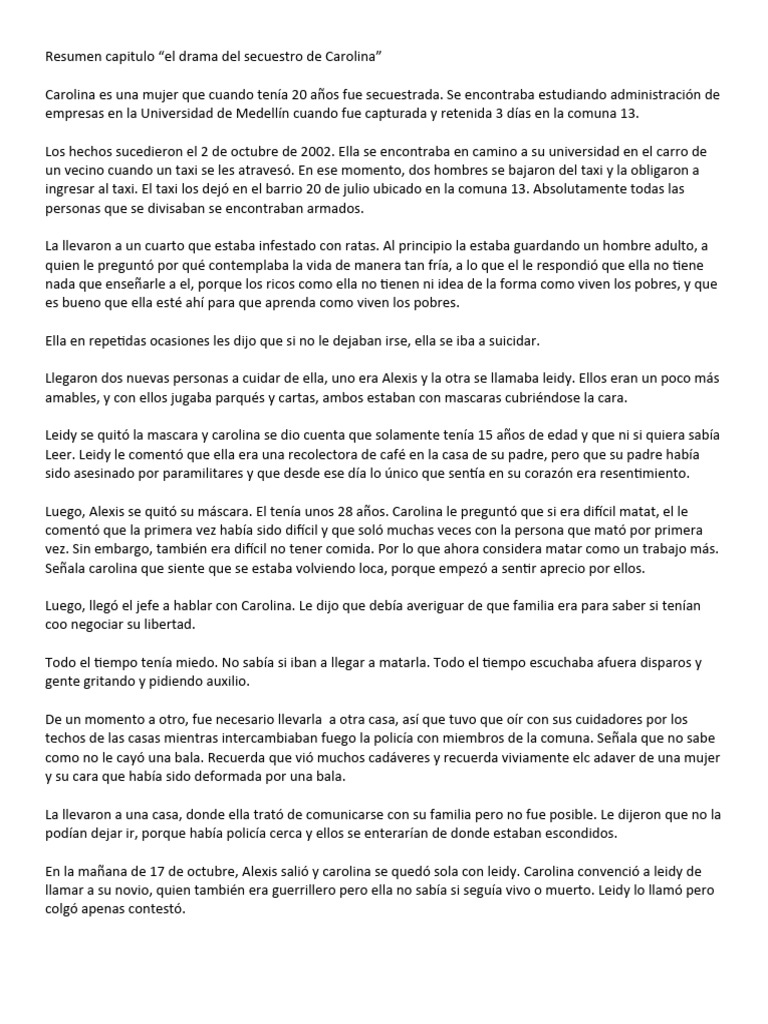 Resumen Comuna 13 | PDF