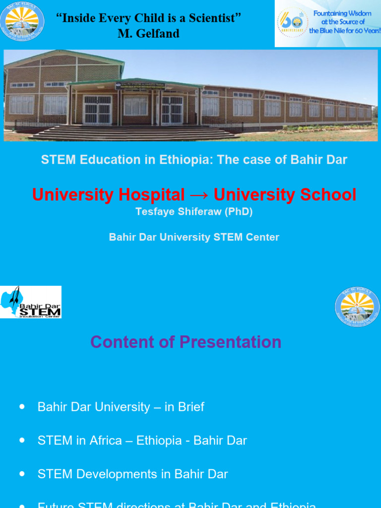 Advancing STEM Education in Bahir Dar | PDF | Science, Technology ...