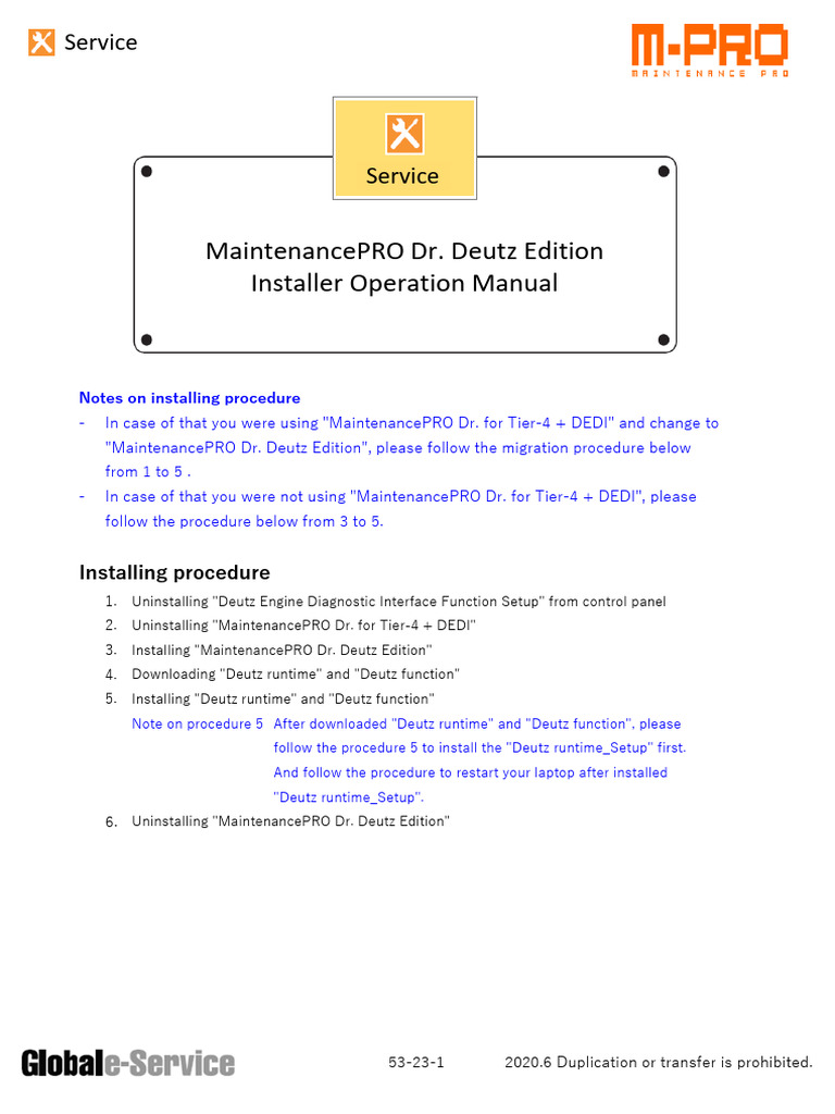 MPDr. Deutz Edition Installer Operation Manual | PDF | Installation ...