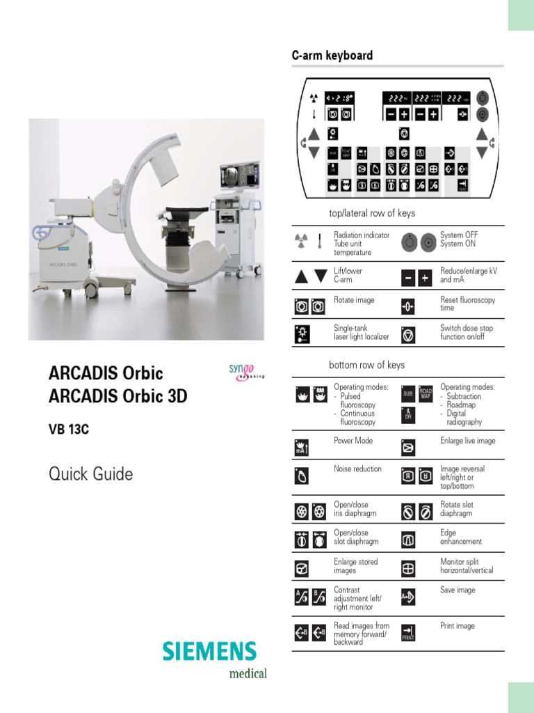 Arcadis Orbic | PDF | Window (Computing) | Radiography