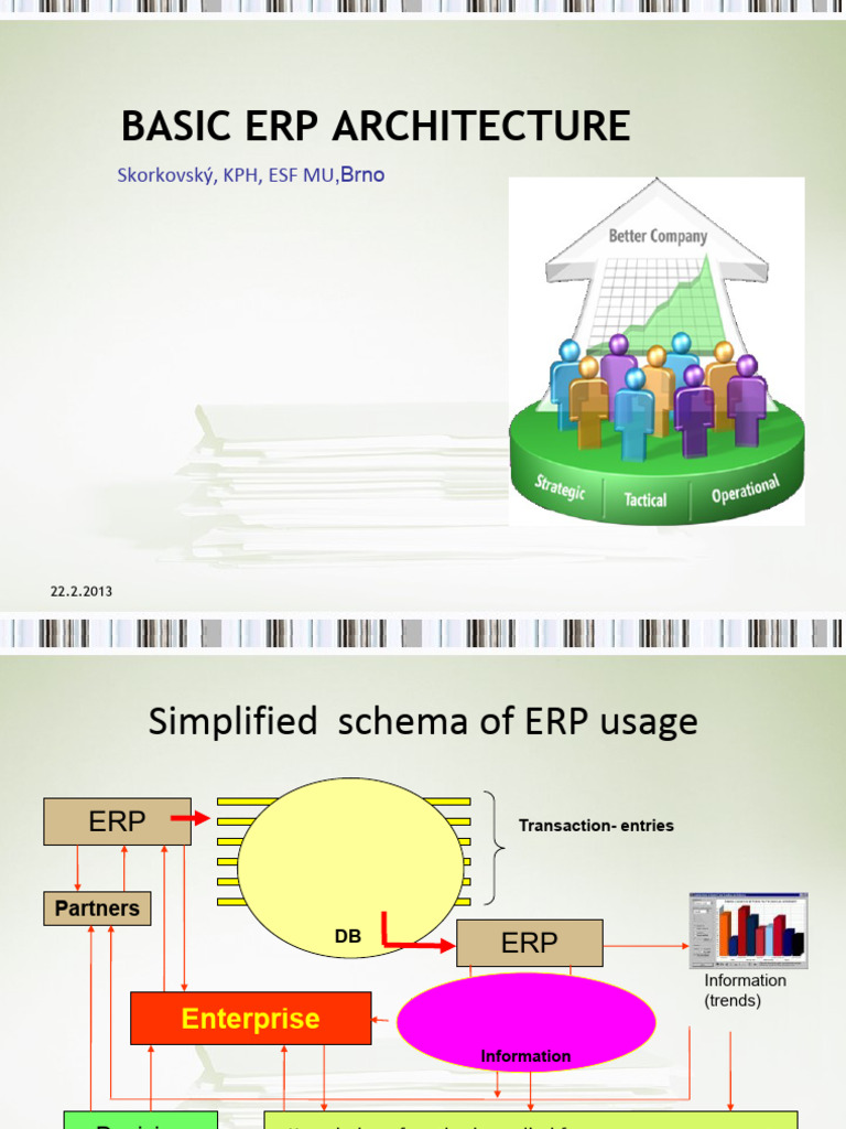 ERP Architecture and Integration | PDF | Enterprise Resource Planning ...