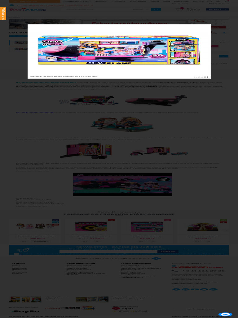 LOL Surprise OMG Remix Samolot 4w1 571339 MGA - Sklep Pati I Maks | PDF