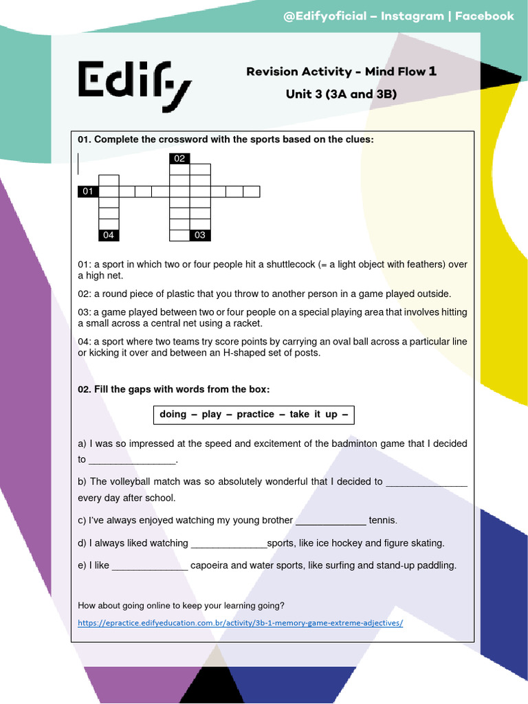 Mind Flow 1 - 3A 3B | PDF | Sports | Entertainment