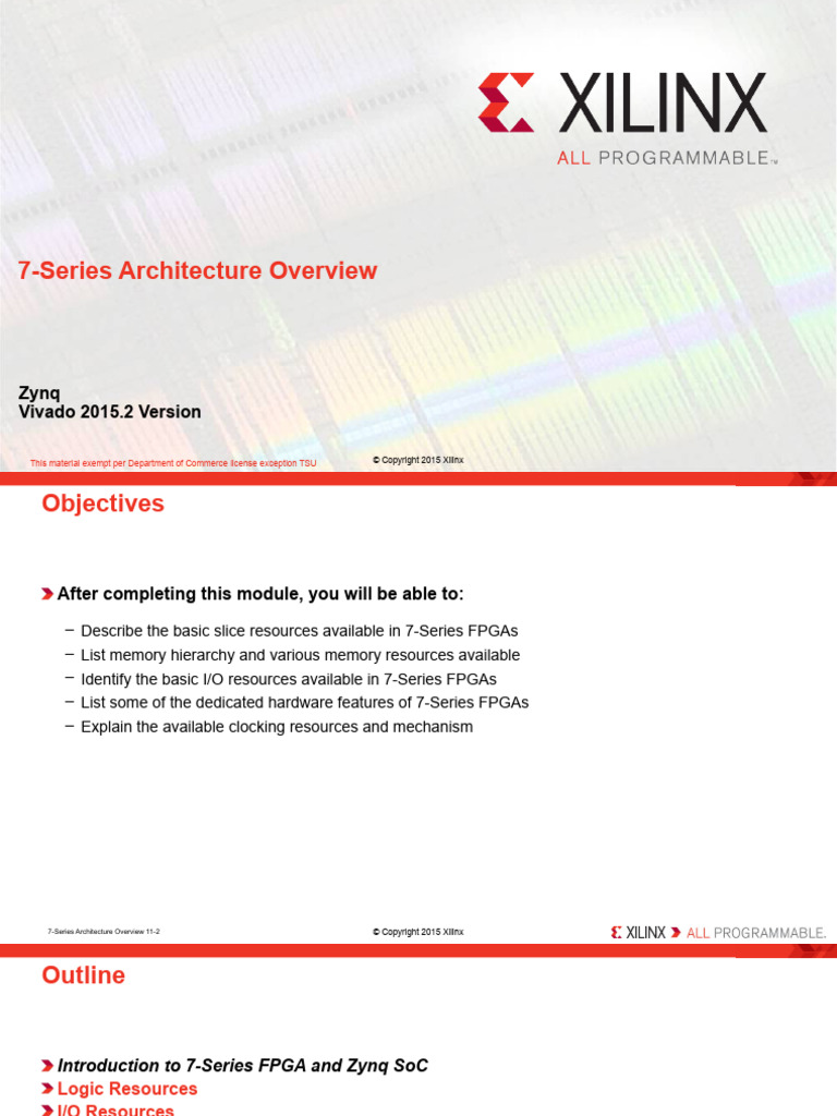 11 7 Series Architecture Overview | PDF | Field Programmable Gate Array ...