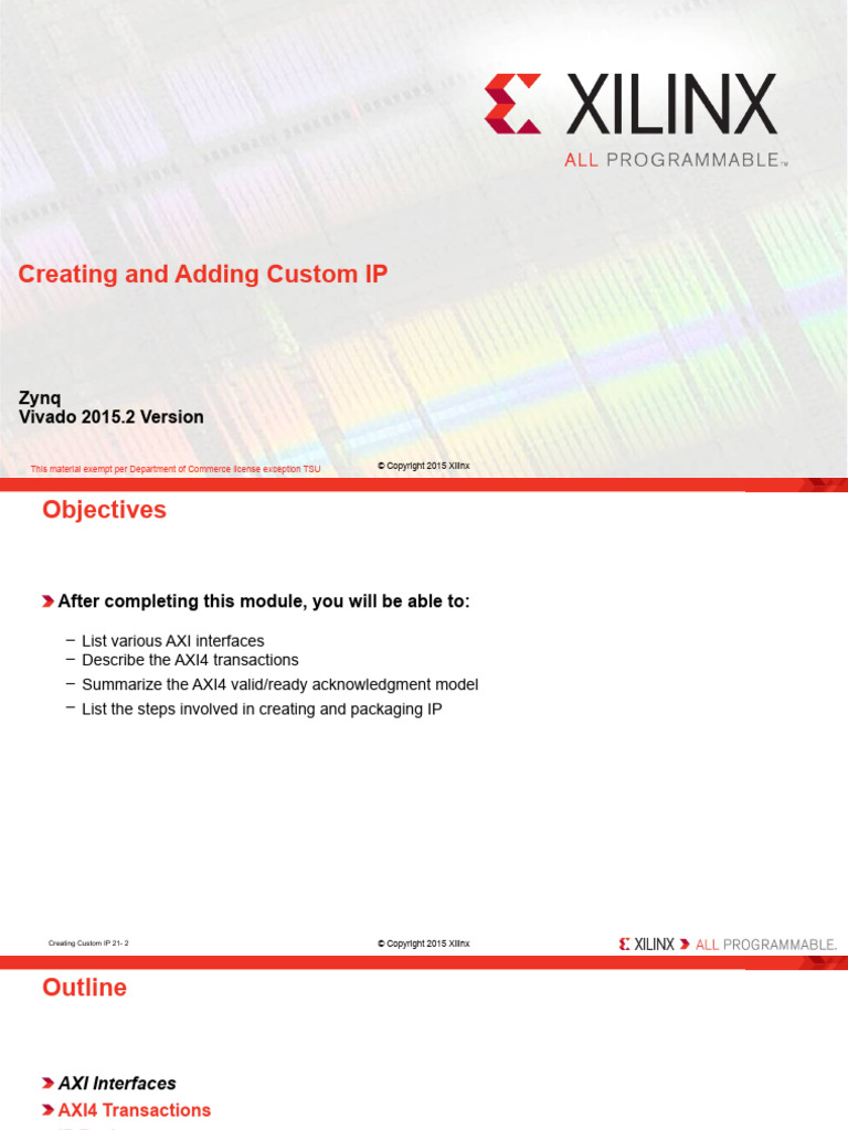 21 Creating and Adding Custom IP | PDF | Hardware Description Language ...