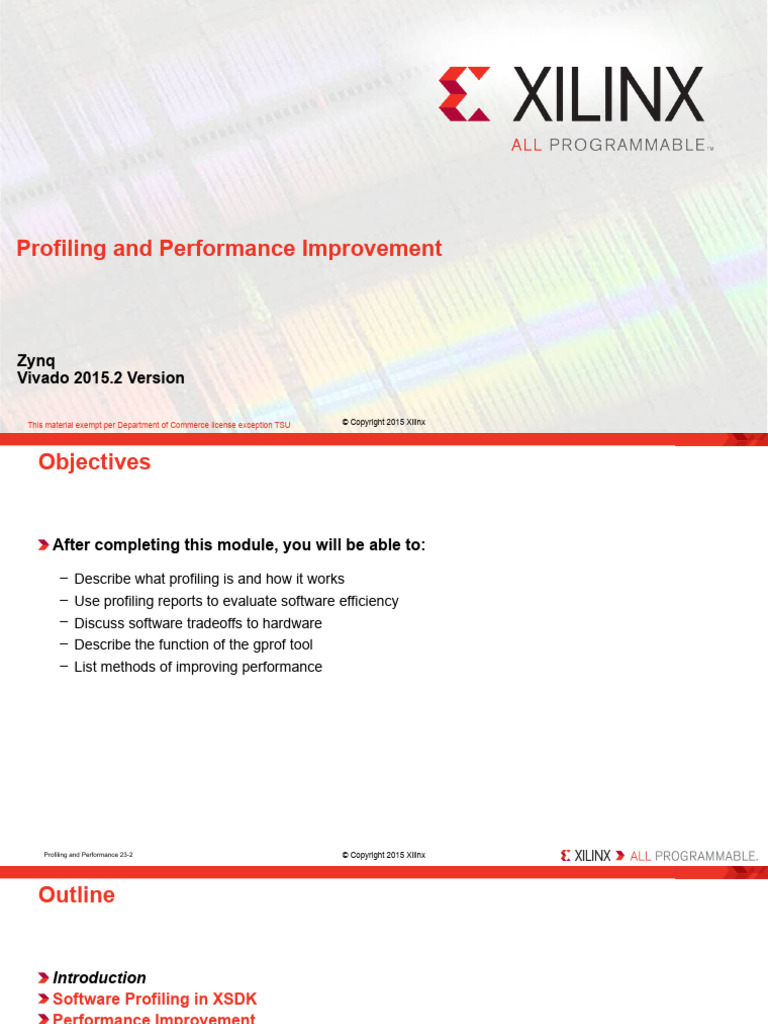 23 Profiling and Performance Improvement | PDF | Software | System On A Chip