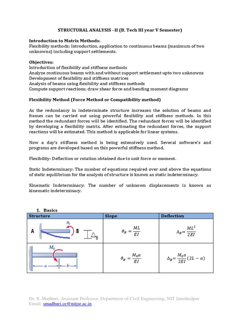 Flip Class Flexibility Method | Download Free PDF | Stiffness | Applied ...