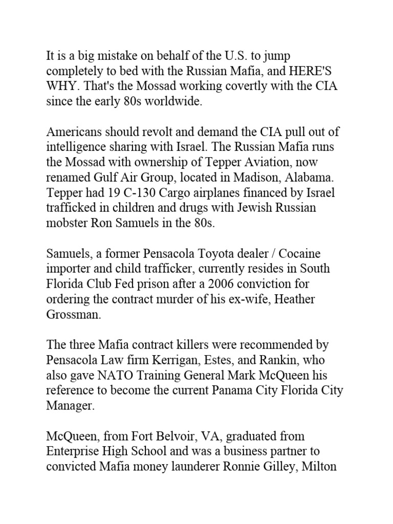 Mossad CIA | PDF