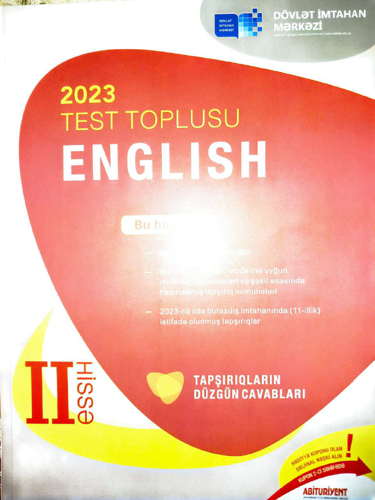 Dim Test Toplusu II HİSSƏ 2023 | PDF