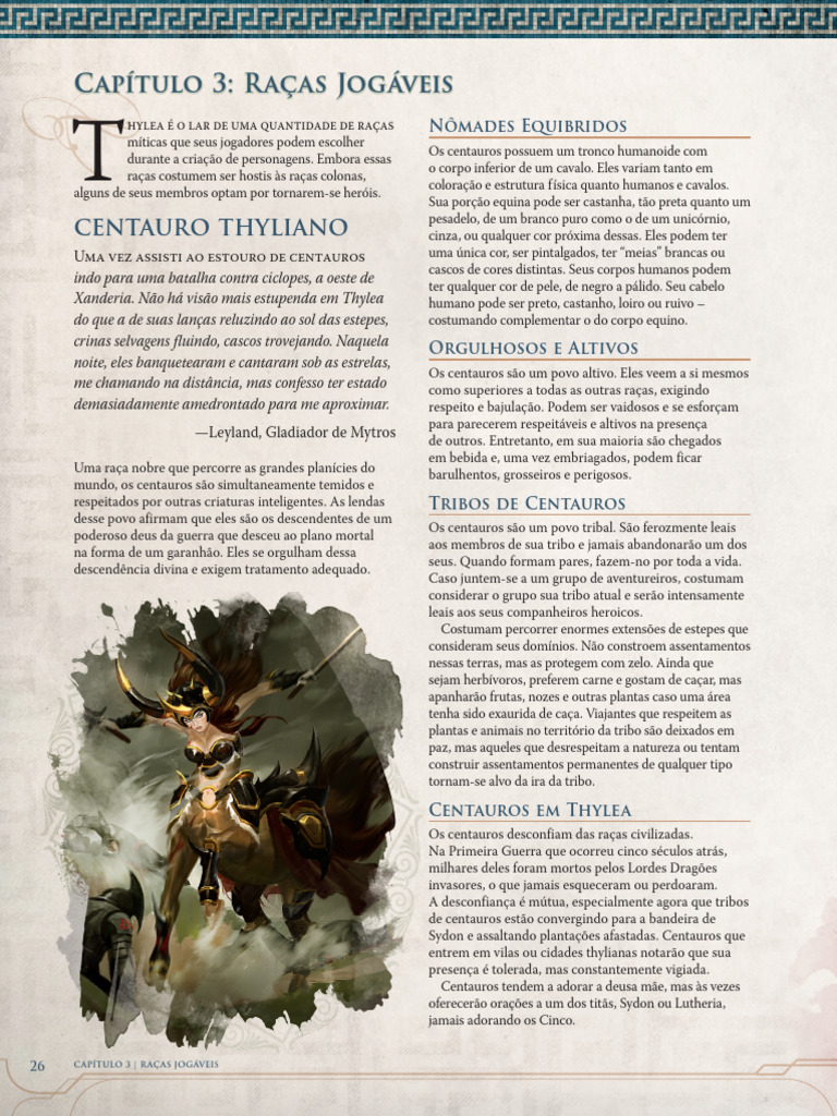 Raças - Odyssey of The Dragonlords - Player's Guide - BR - Alta-Páginas ...