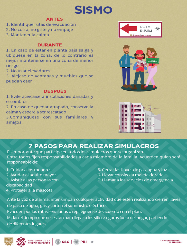 Infografias Sismo y Primeros Auxilios | PDF
