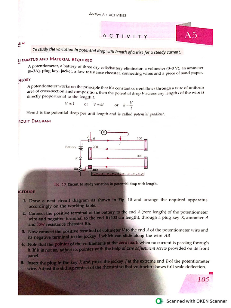Potential Drop Activity | PDF