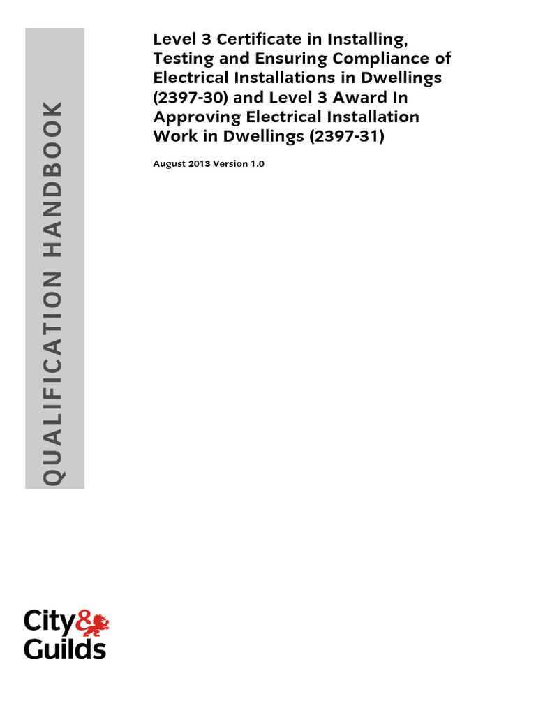 2397-30-31 l3 Award Certificate Qualification Handbook v1-1 PDF | PDF ...